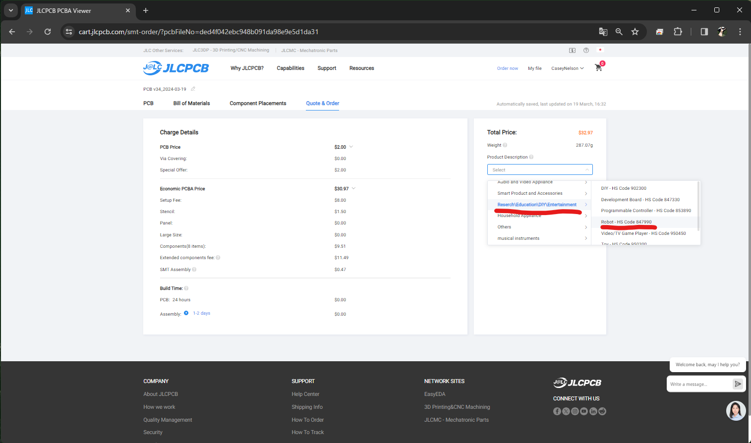 JLCPCB 発注手順 - wiki